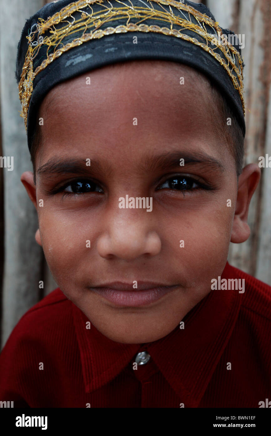 muslim boy Andhra Pradesh South India Stock Photo - Alamy