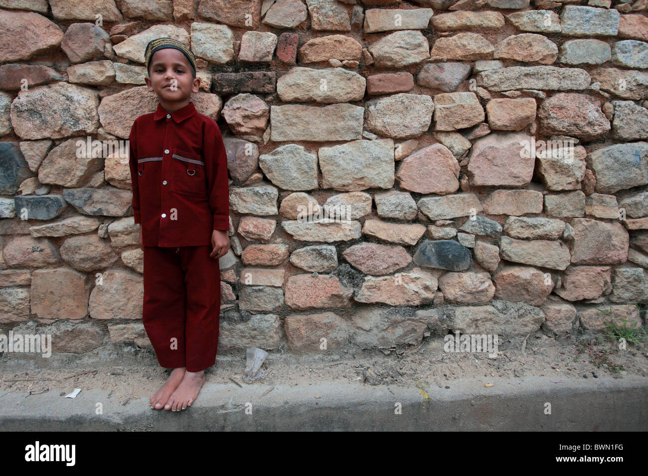 muslim boy Andhra Pradesh South India Stock Photo - Alamy