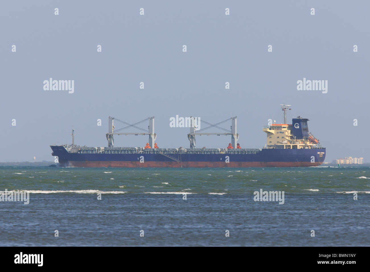 Cargo ship Birch Arrow entering Tampa Bay Stock Photo - Alamy
