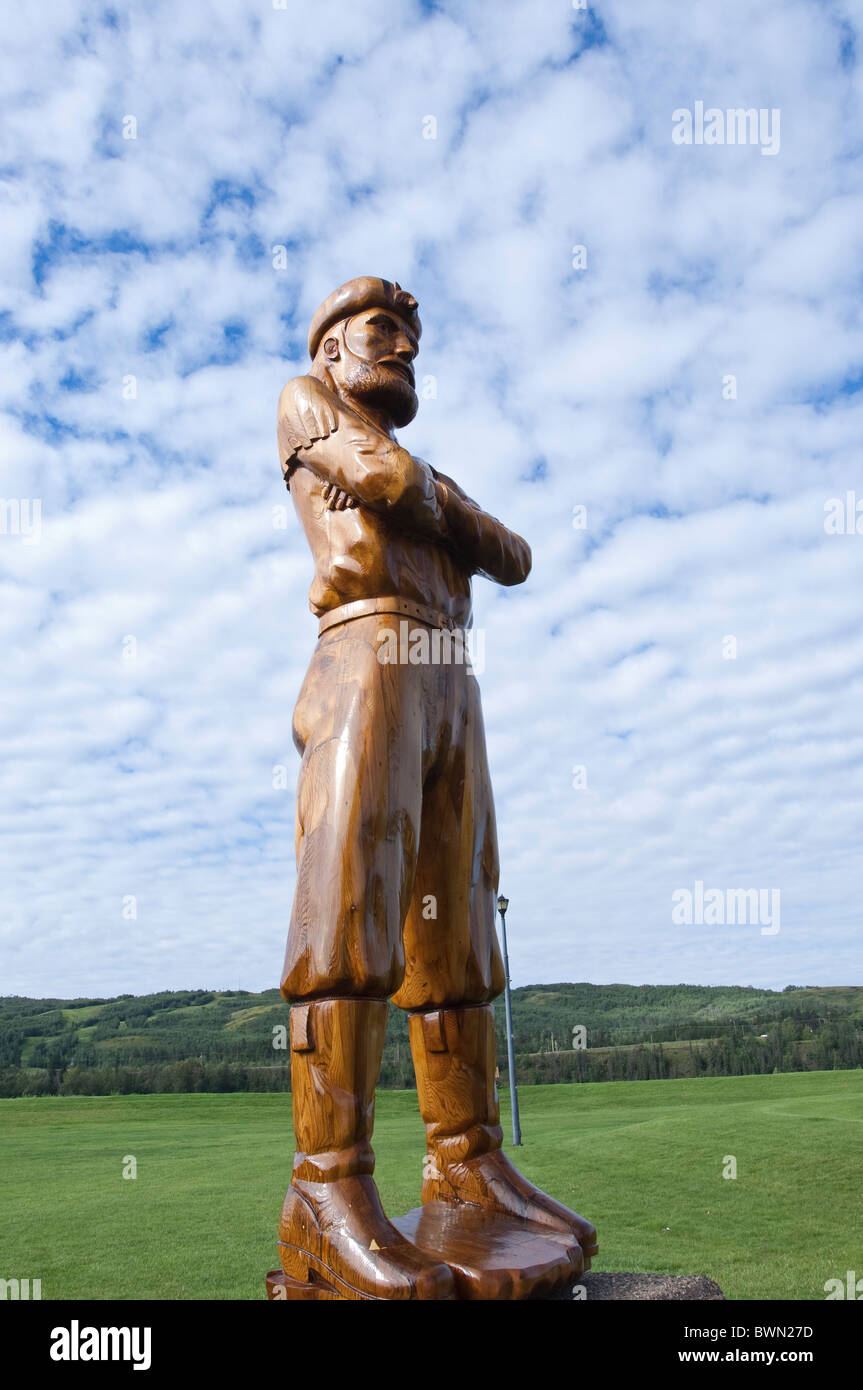 Twelve foot Henry Fuller Davis Statue in Riverfront Park, Peace River ...