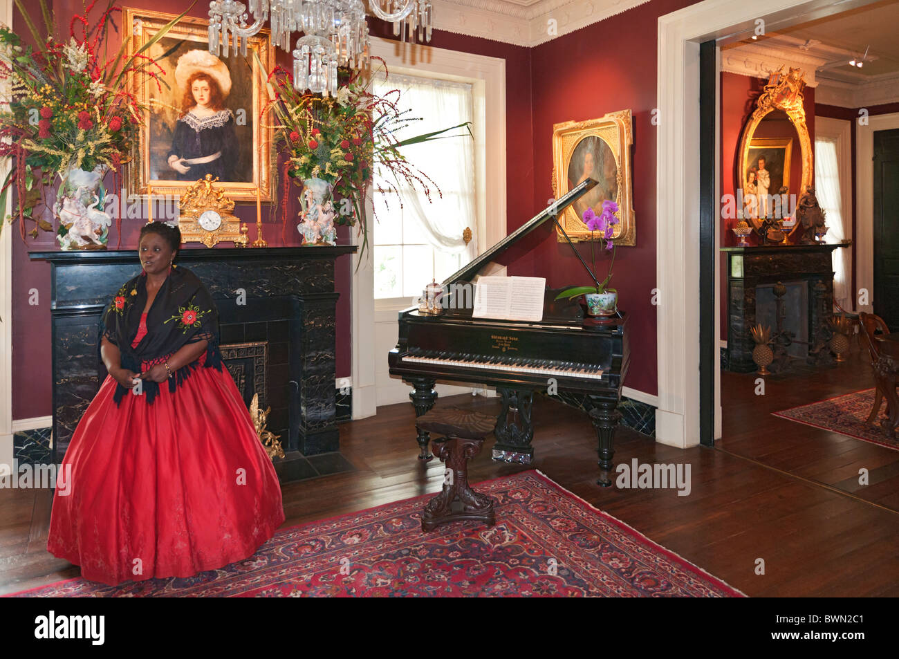 Louisiana, Darrow, Houmas House Plantation and Gardens, Mansion ...