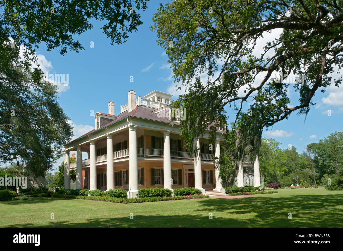 Louisiana, Darrow, Houmas House Plantation and Gardens, Greek Revival ...