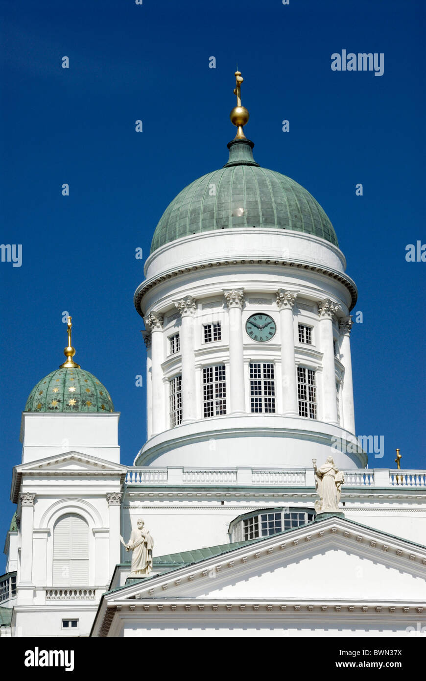 Finland Europe Helsinki Suomi Scandinavia cathedral dome church tower ...