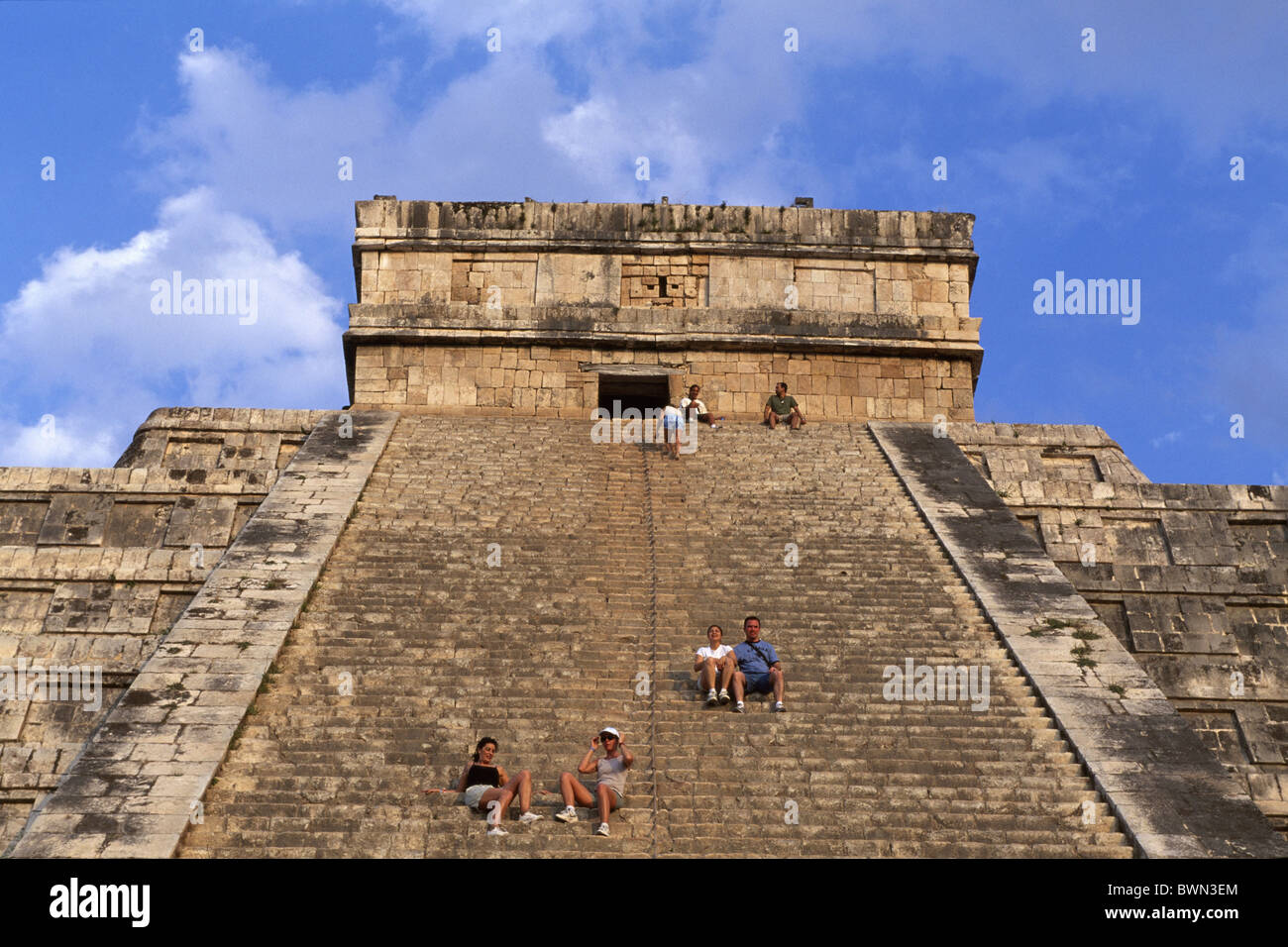 Mexico Central America America El Castillo Kukulcan Pyramid Chichen Itza Yucatan Kukulcan Maya ...