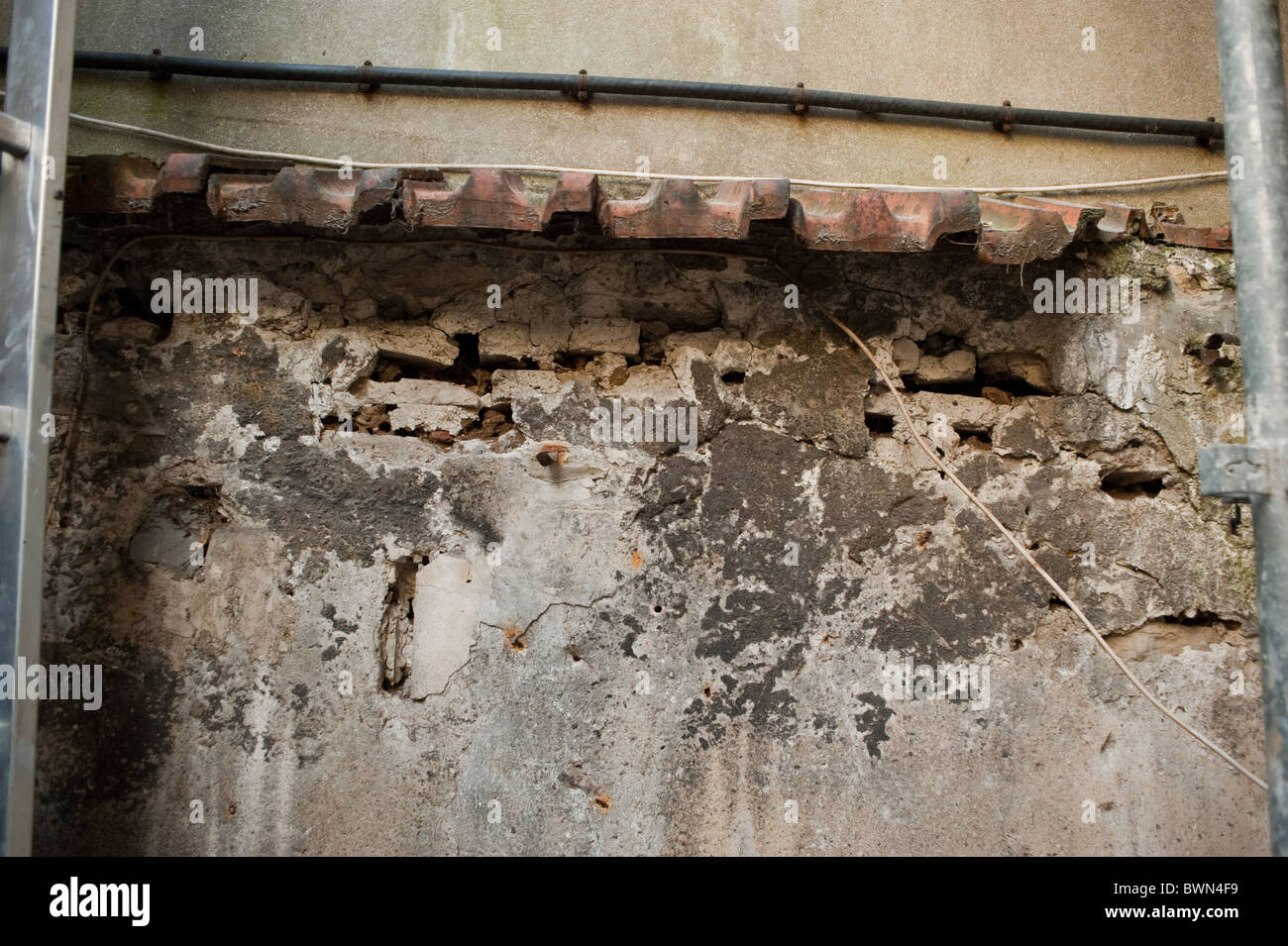France- Residential Architecture, Apartment Buildings, Old Wall in Bad ...