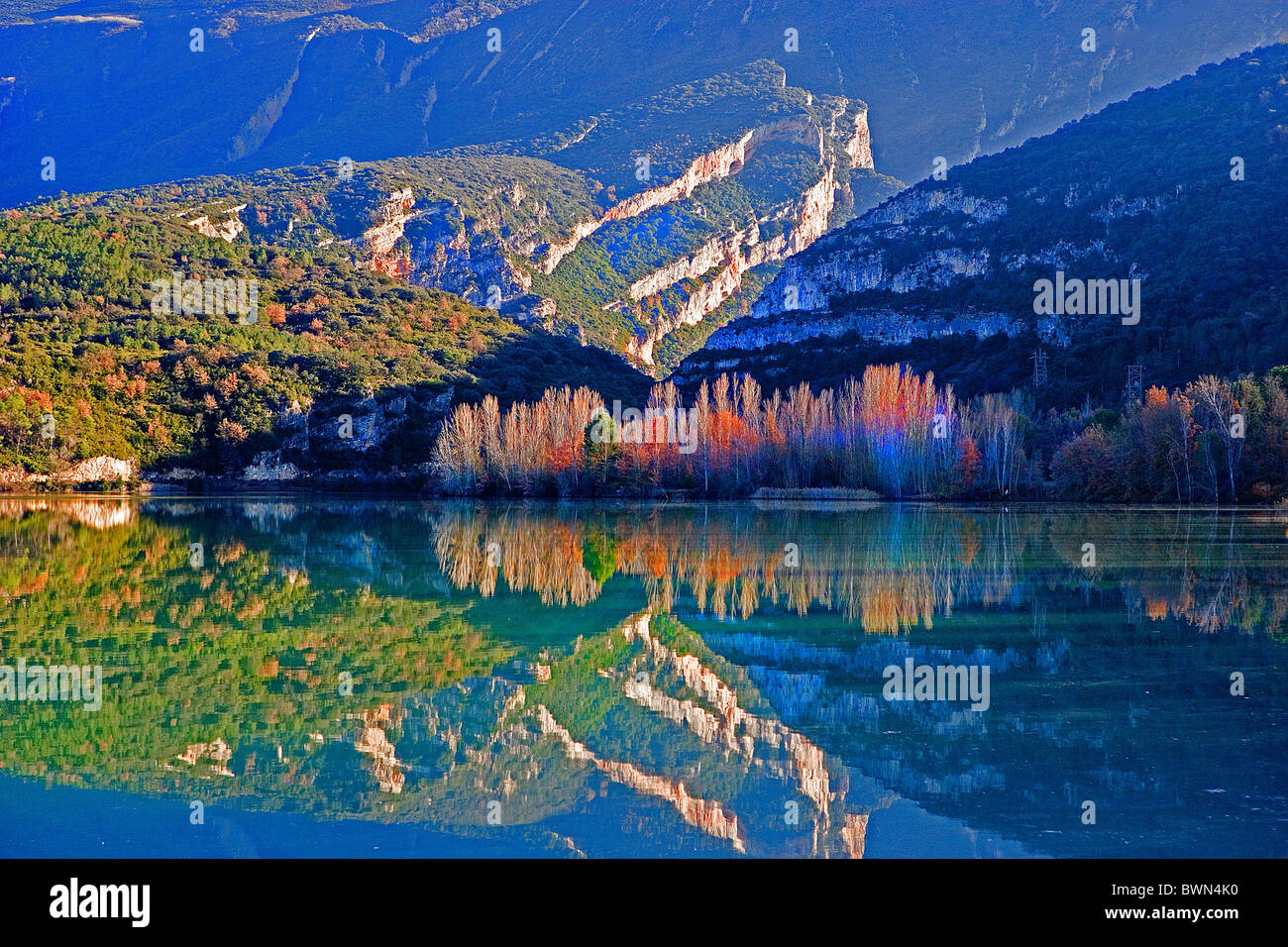 Spain Europe Catalonia Region Lerida Province Lleida Near Tremp City ...