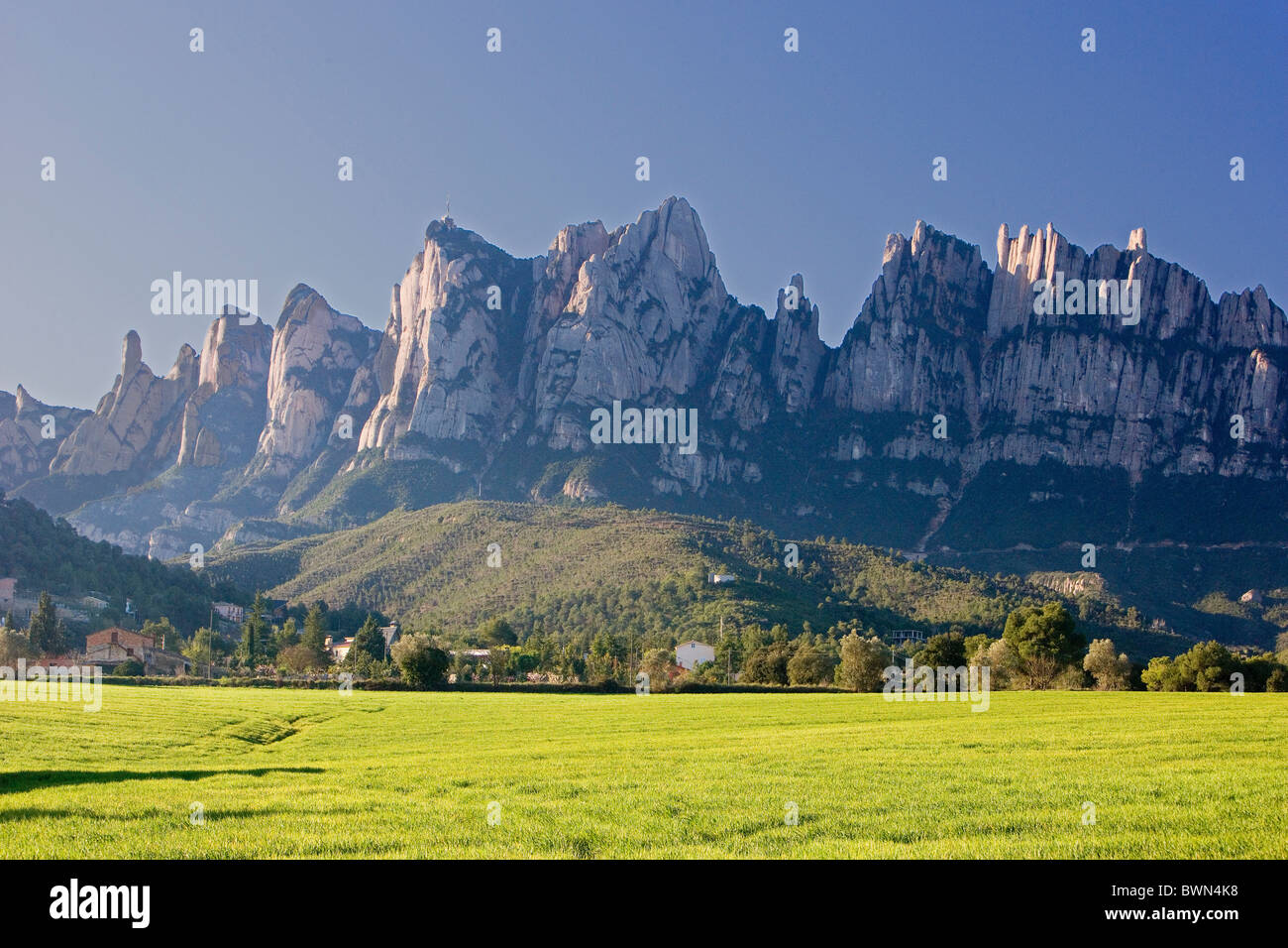 Spain Europe Montserrat Mountain Catalonia Region Barcelona Province ...