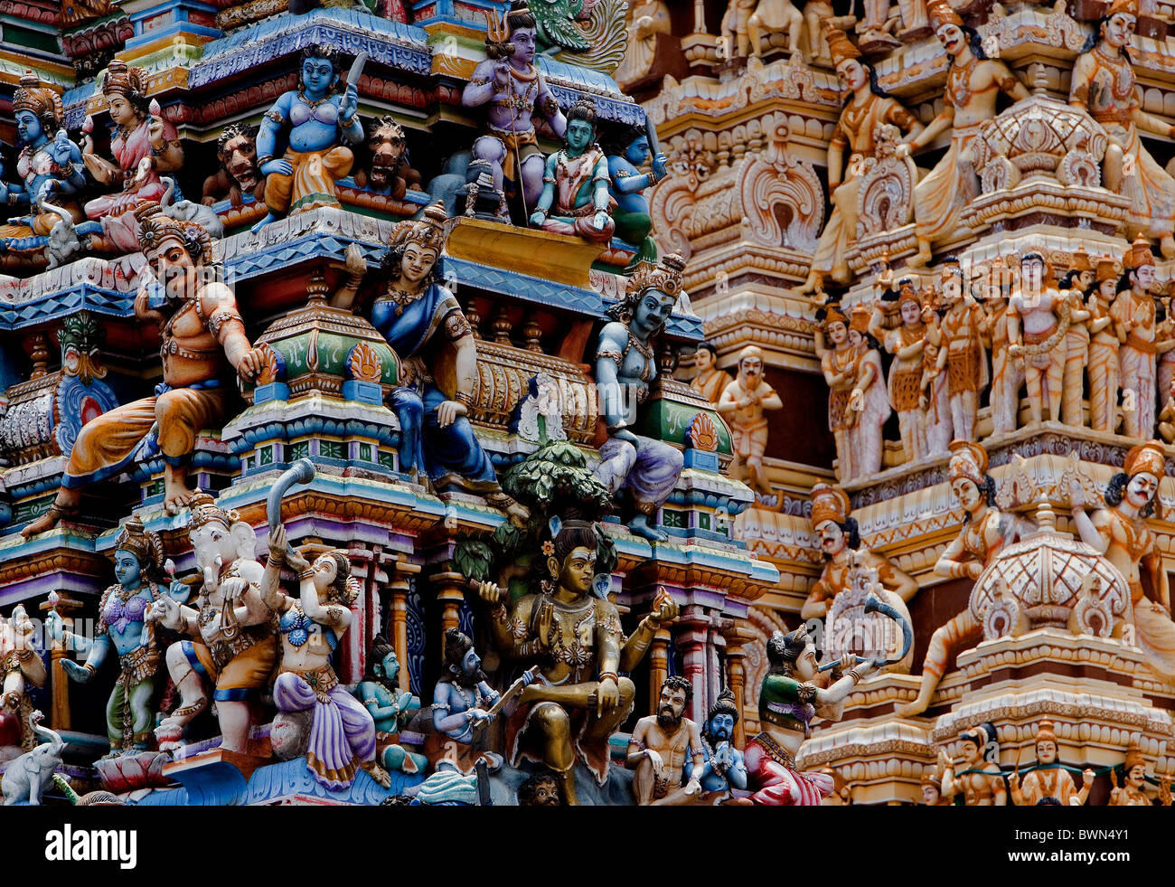 Sri Lanka Asia Matale City Hindu Temple Sri Muthumariamman Thevasthaman ...