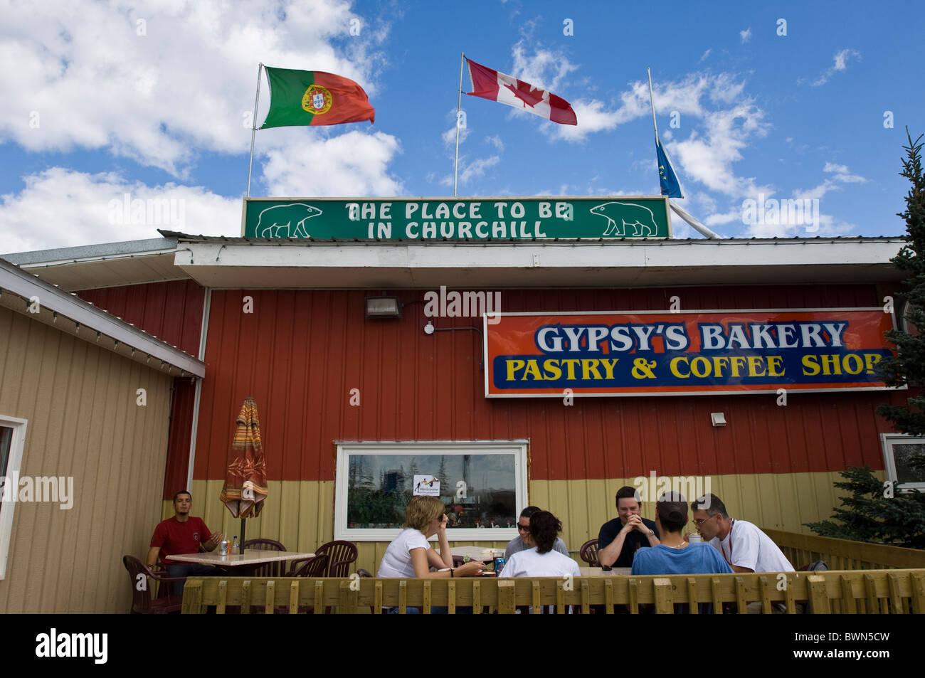 Churchill, Manitoba. Downtown Churchill Stock Photo, Royalty Free Image ...