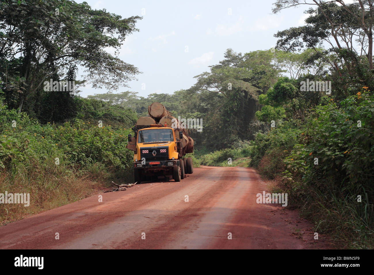 Cameroon travel trip African logging truck timber transport lorry ...