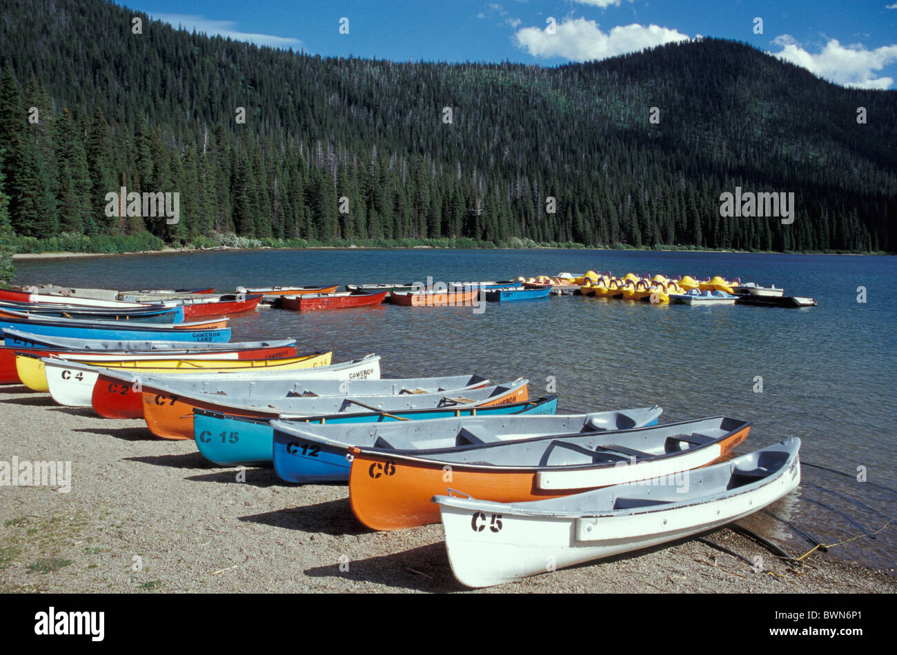 Canada North America America Cameron Lake Waterton Lakes national park ...