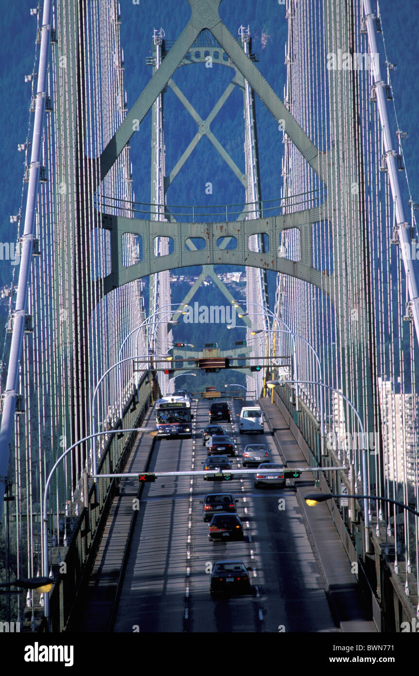 Canada North America America Lions Gate Bridge Vancouver British ...