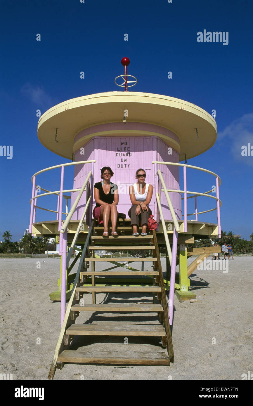 Life Guard lifeguard South Beach Miami Beach Miami Florida USA America ...