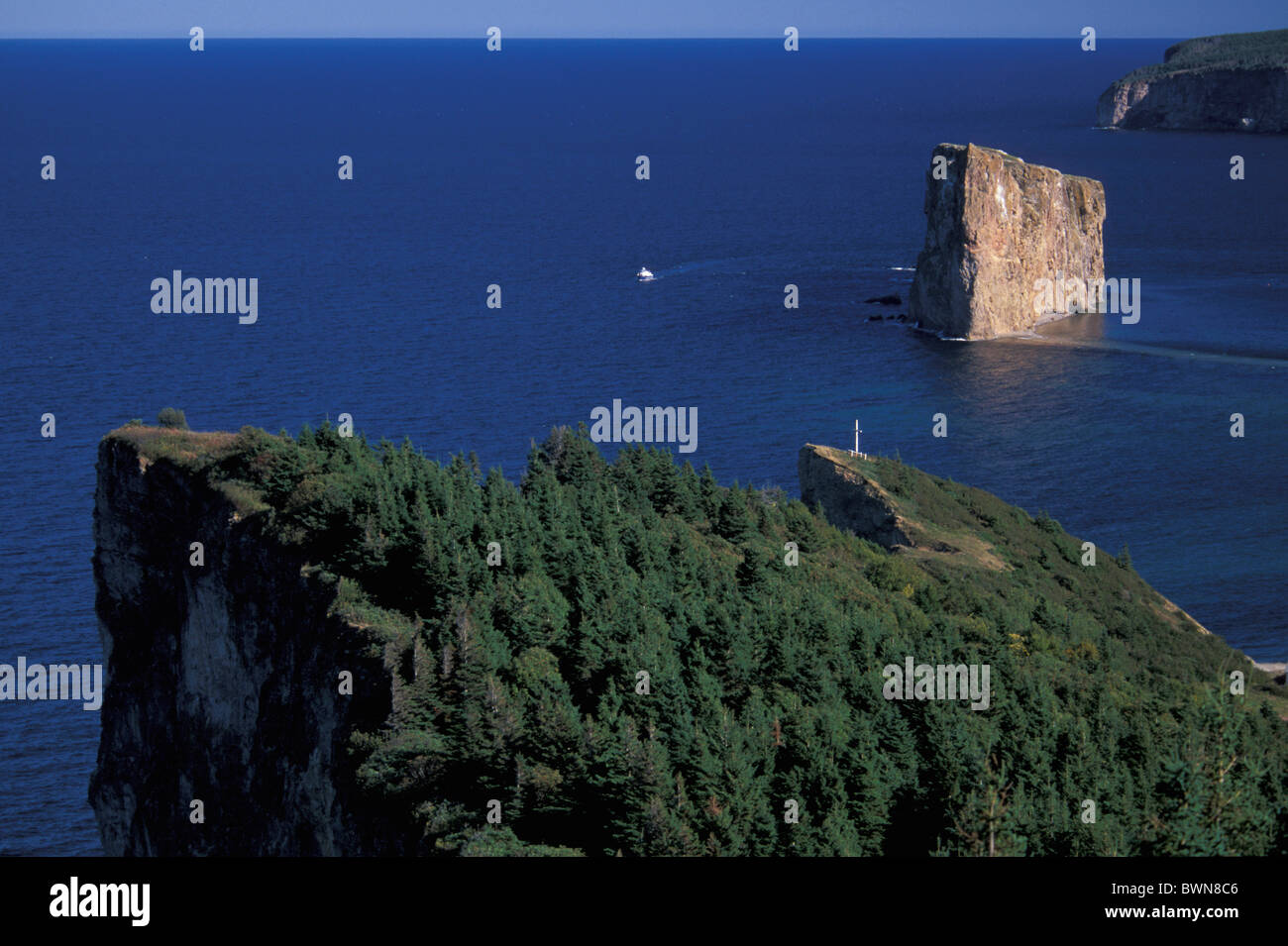 Canada North America America Perce Rock Perce Gaspe Peninsula Province ...