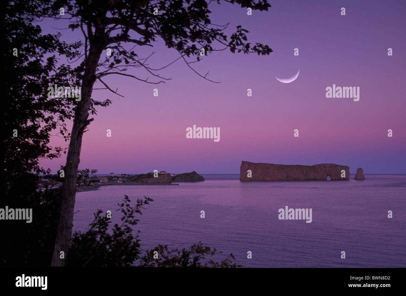 Perce rock gaspe quebec sunset hi-res stock photography and images - Alamy