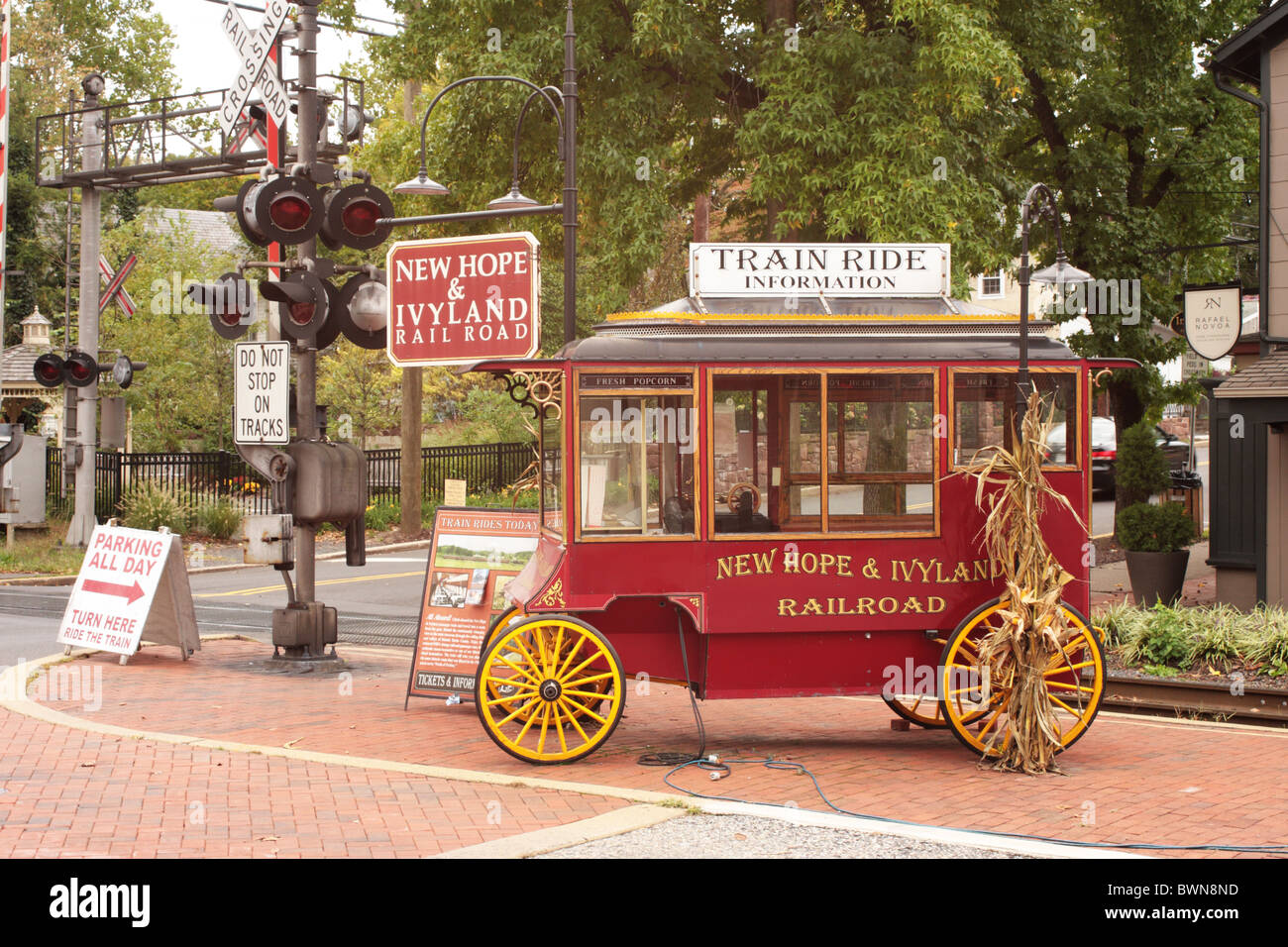New Hope and Ivyland Railroad Pennsylvania PA Stock Photo - Alamy