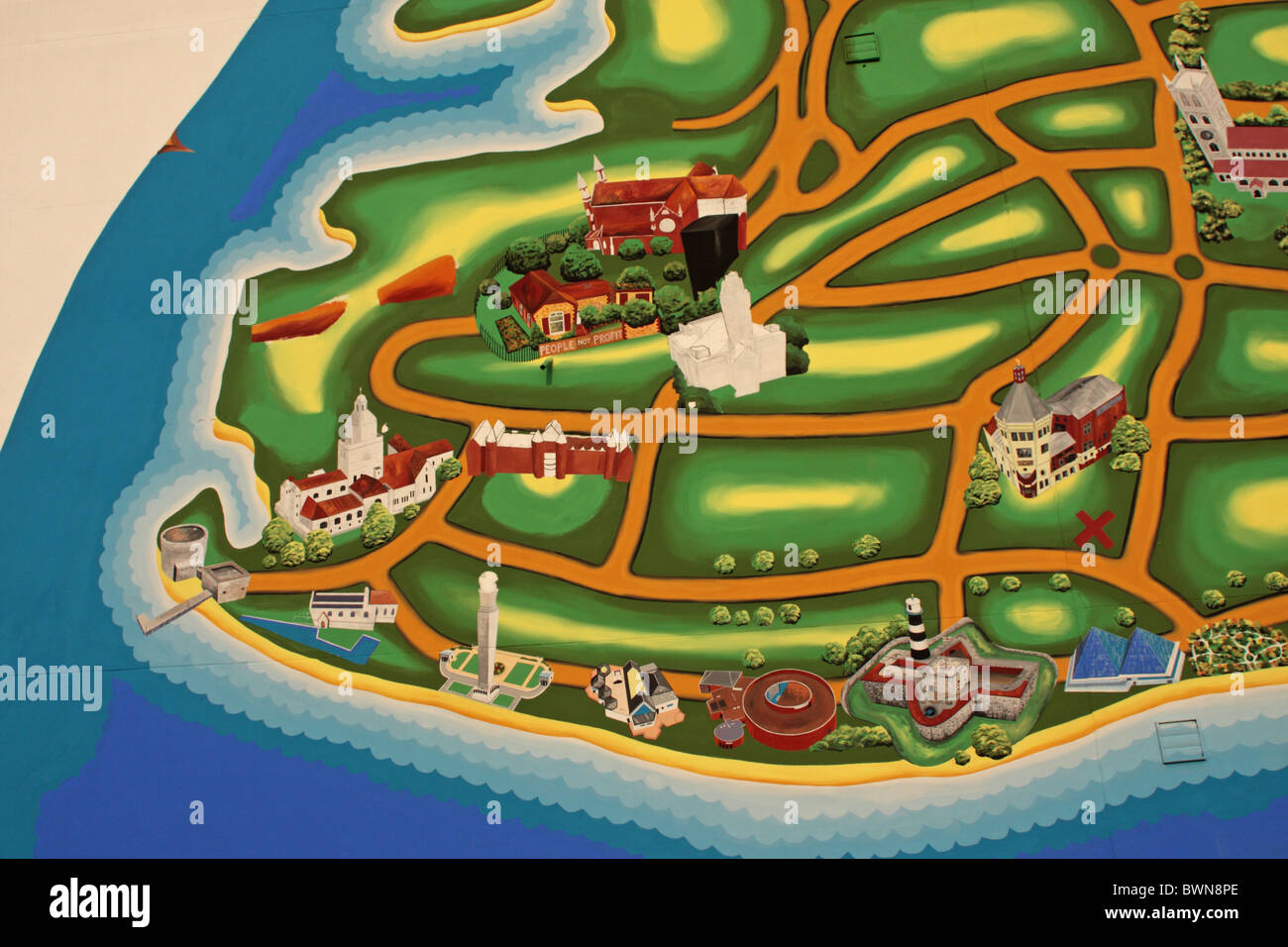 Portsea map hi-res stock photography and images - Alamy