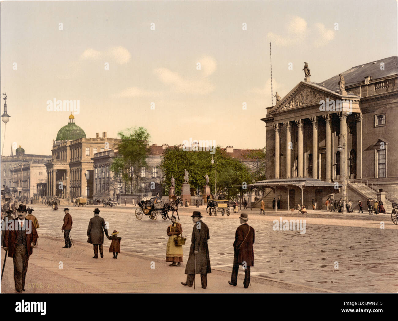 Berlin Opera Place Germany Europe Photochrom about 1900 German Empire ...