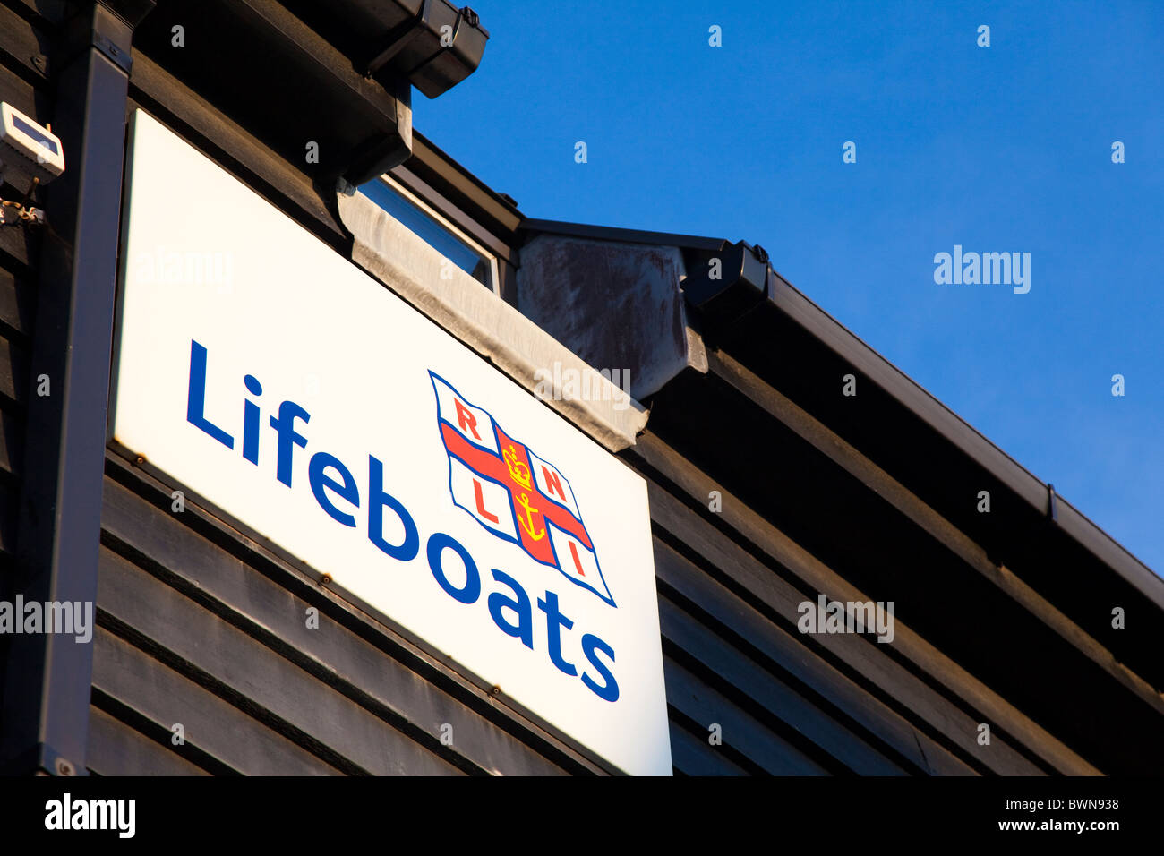 Sign, The Royal National Lifeboat Institution, RNLI, UK Stock Photo - Alamy