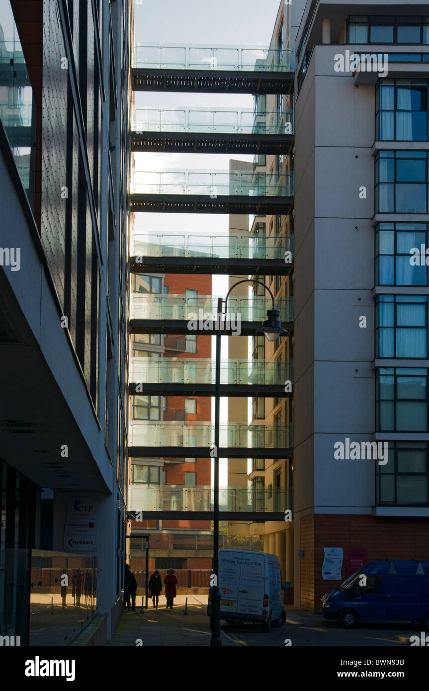 The Hill Quays apartment block development, Manchester, England, UK ...