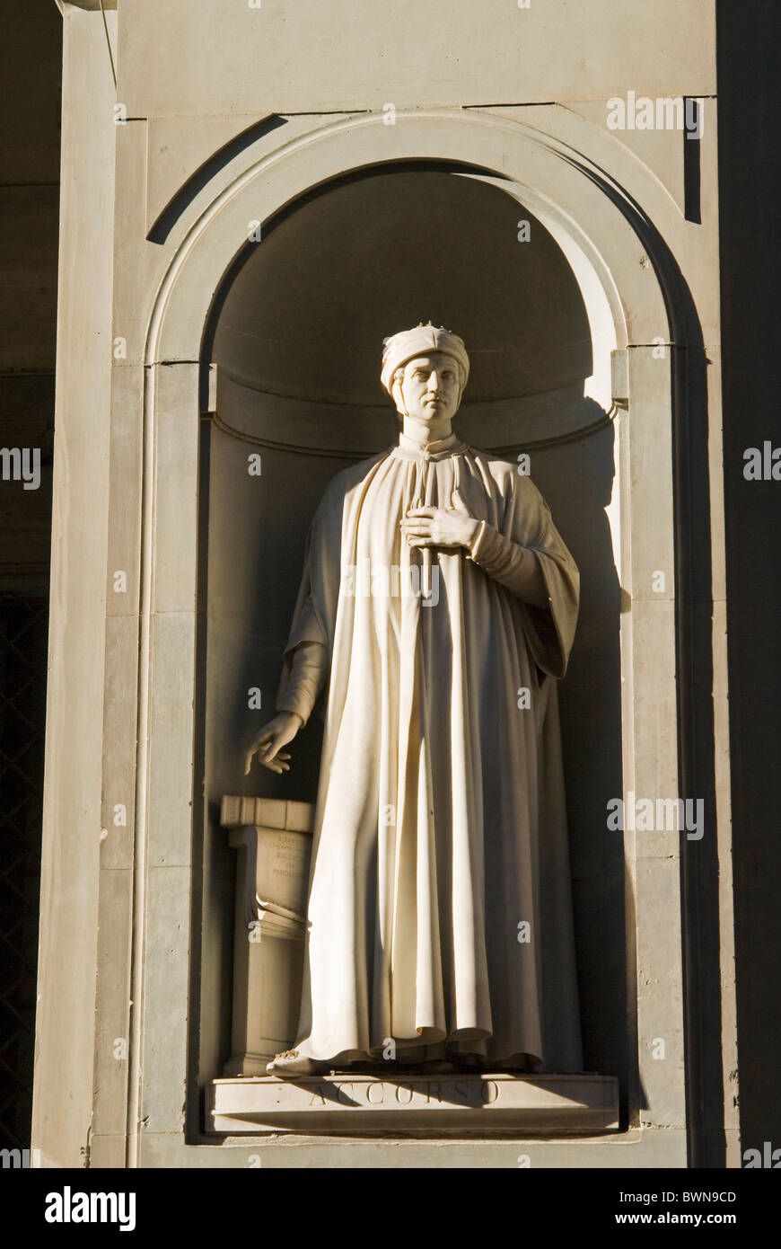 Statue of Accorso, Uffizi, Florence (Firenze), UNESCO World Heritage ...