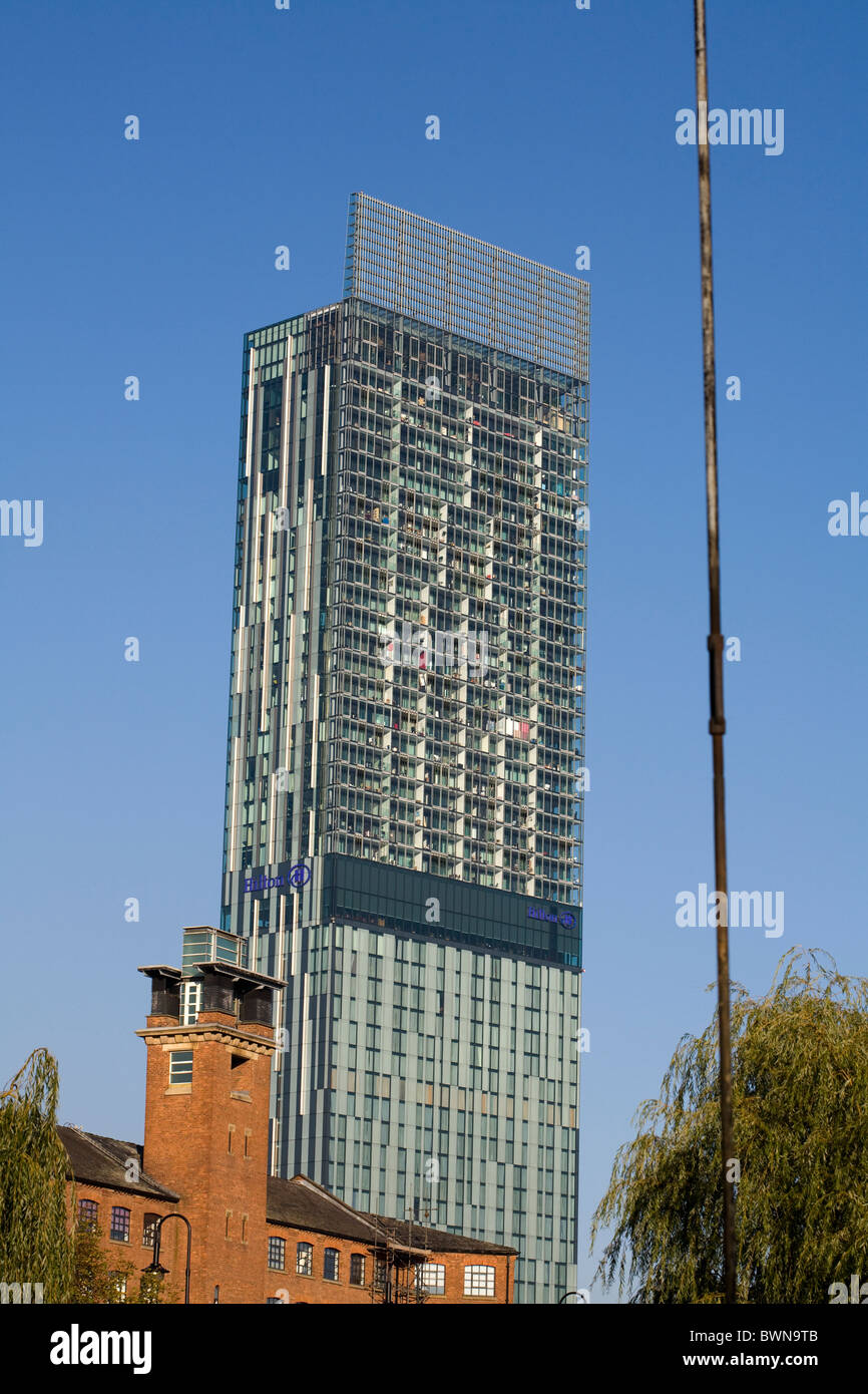 The Beetham Tower and Hilton Hotel Deansgate from Castlefield ...
