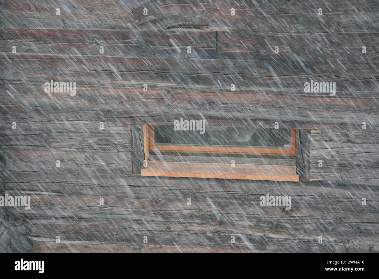 snowfall house chalet wooden block house snowed snowing window alpine ...