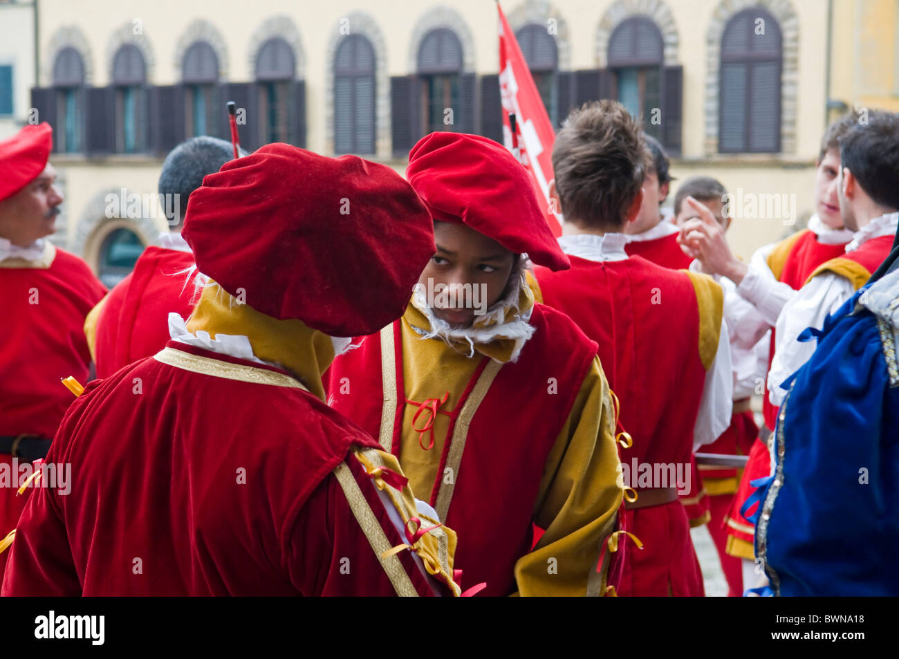 Medieval parade of Cavalcata dei Magi, Florence (Firenze), Tuscany ...