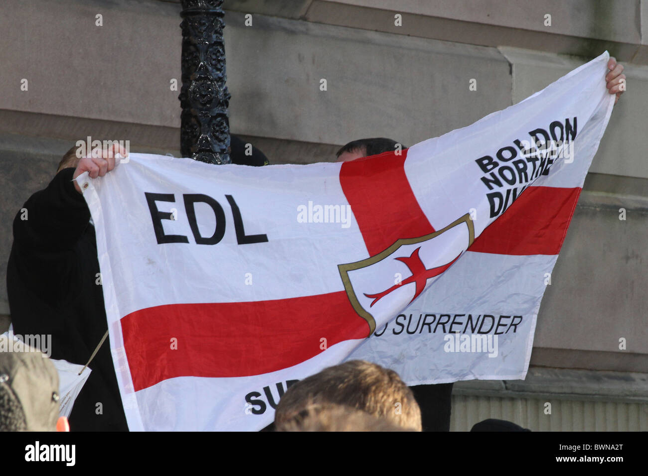 EDL Demonstrators in Preston Town Centre on Saturday 27th November ...