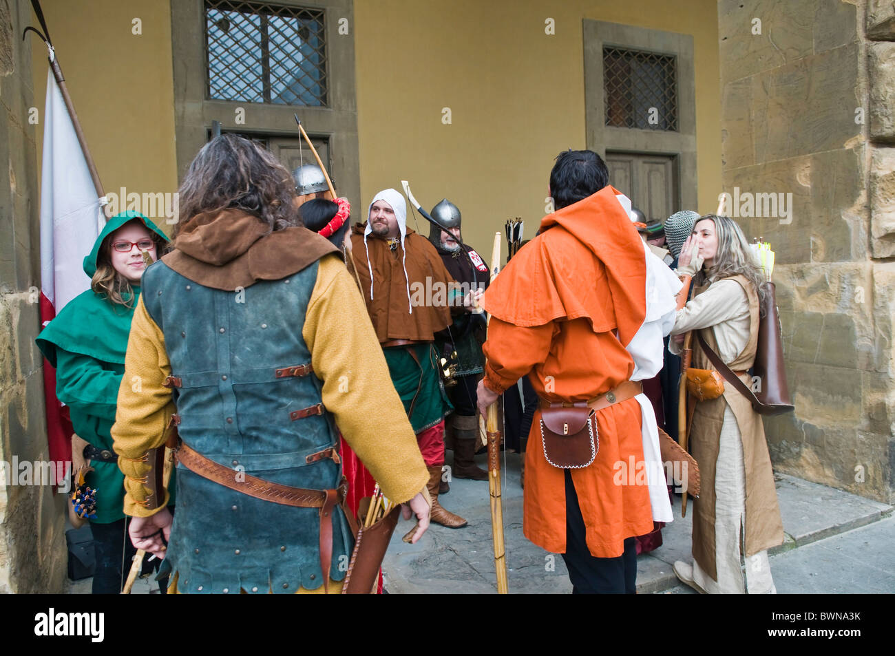 Medieval parade of Cavalcata dei Magi, Florence (Firenze), Tuscany ...