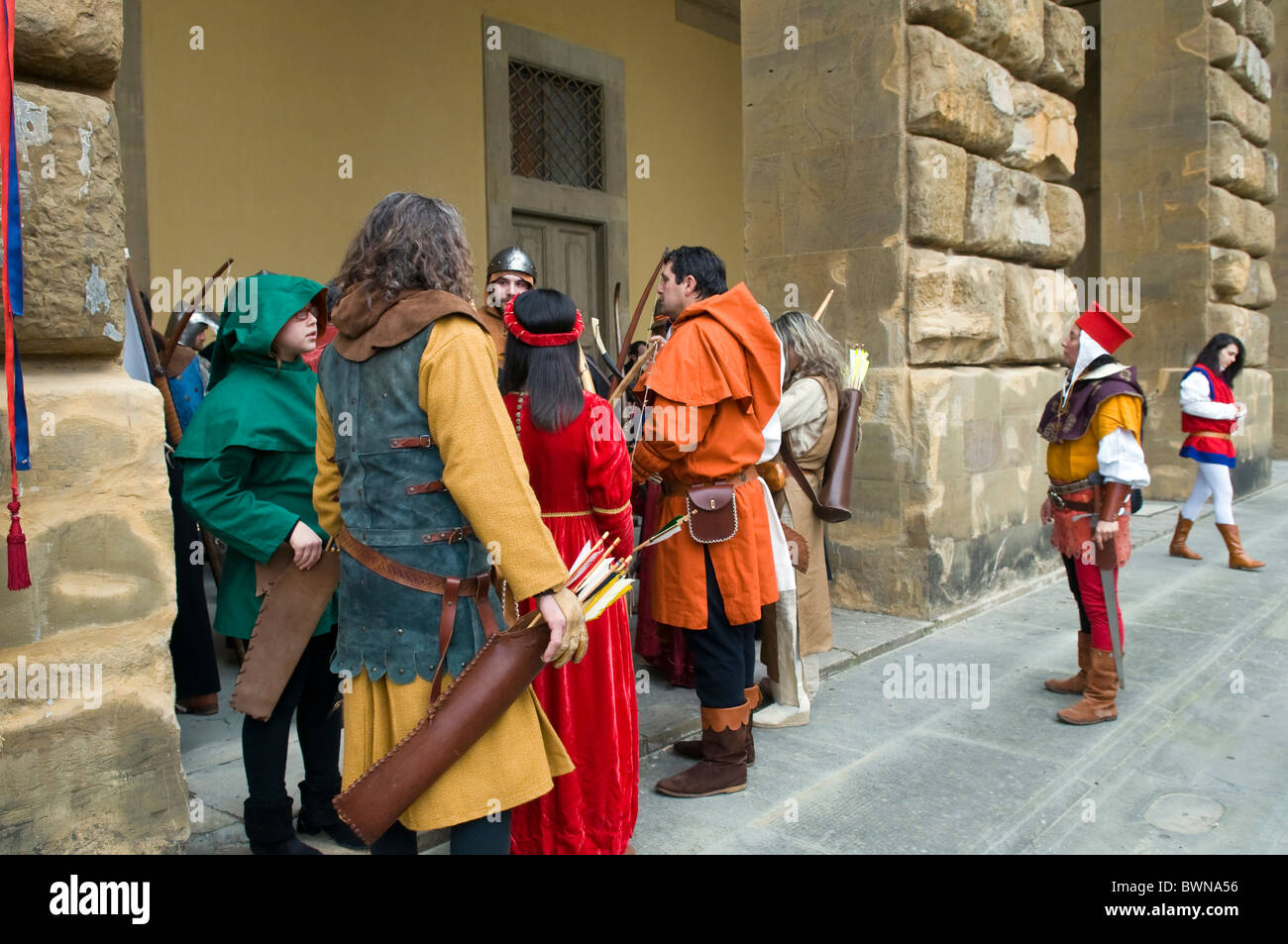 Medieval parade of Cavalcata dei Magi, Florence (Firenze), Tuscany ...