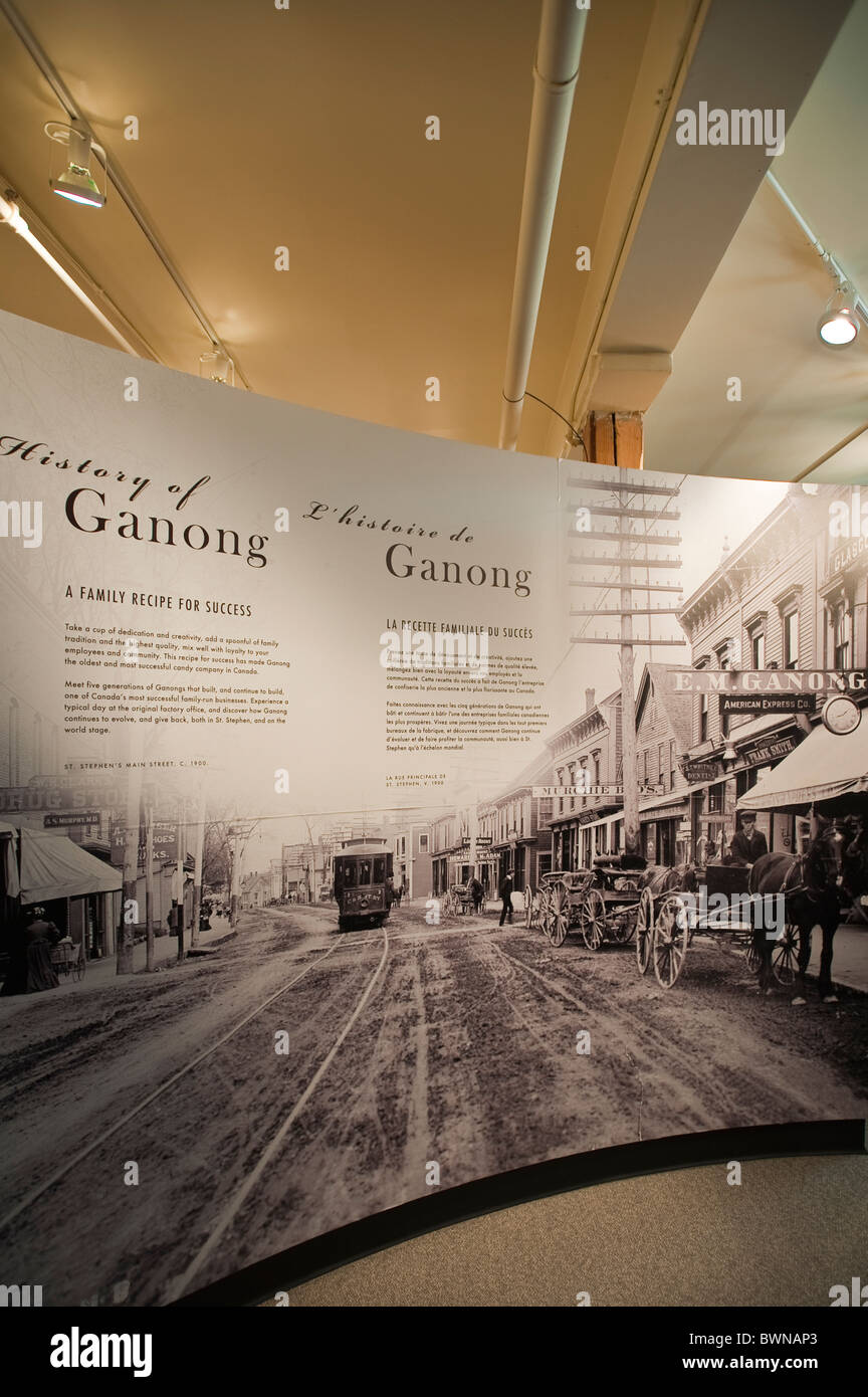 Ganong chocolate factory museum in Saint Stephen (St. Stephen), New ...