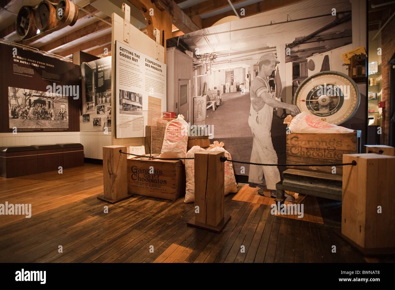 Ganong chocolate factory museum in Saint Stephen (St. Stephen), New ...
