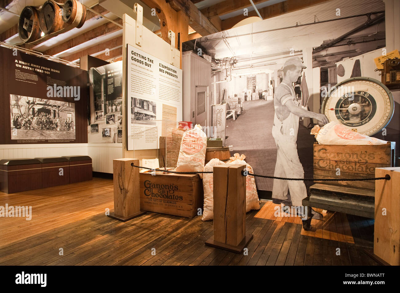 Ganong chocolate factory museum in Saint Stephen (St. Stephen), New ...