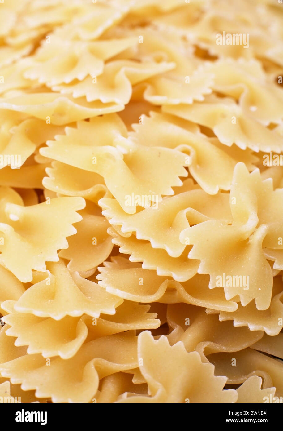 Farfalle Italian Pasta Shapes Stock Photo - Alamy