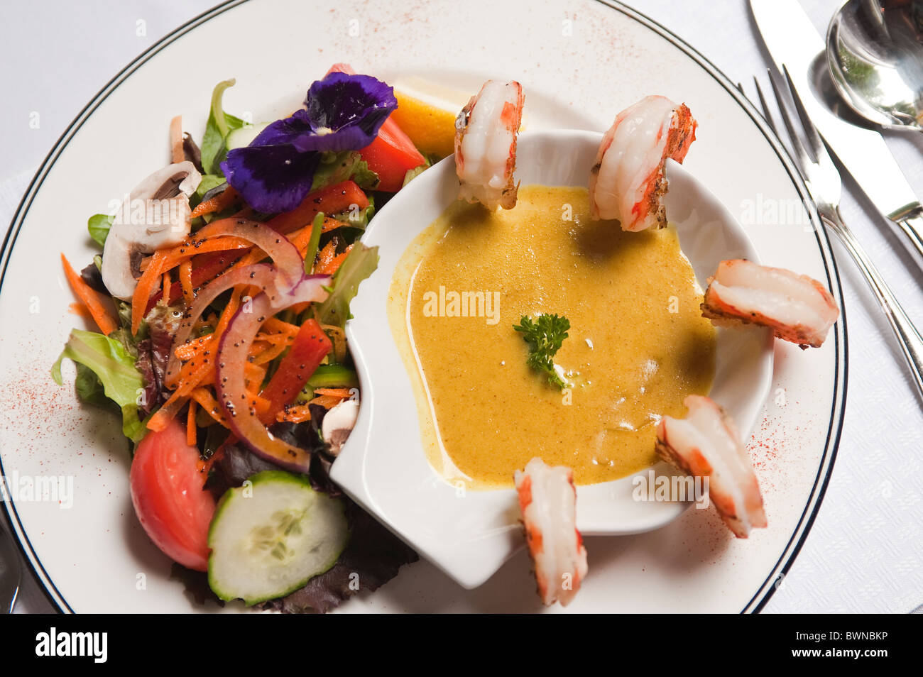 Shrimp seafood cuisine, Fredericton, New Brunswick, The Maritimes ...