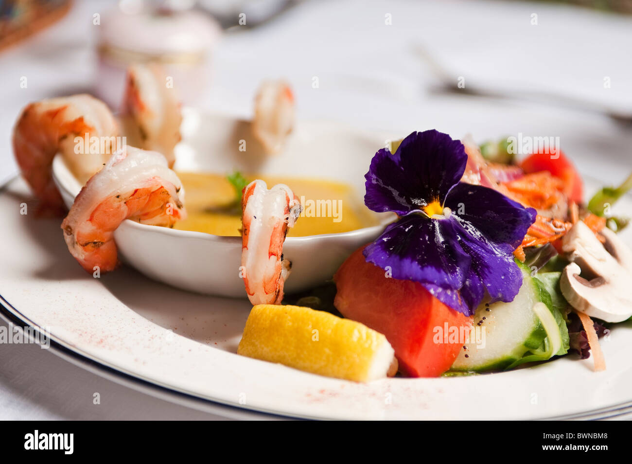 Shrimp seafood cuisine, Fredericton, New Brunswick, The Maritimes ...