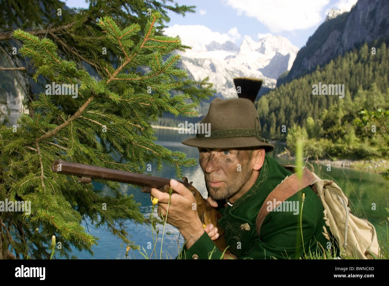 Poacher Austria Europe Gosautal Upper Austria alps mountains mountain ...