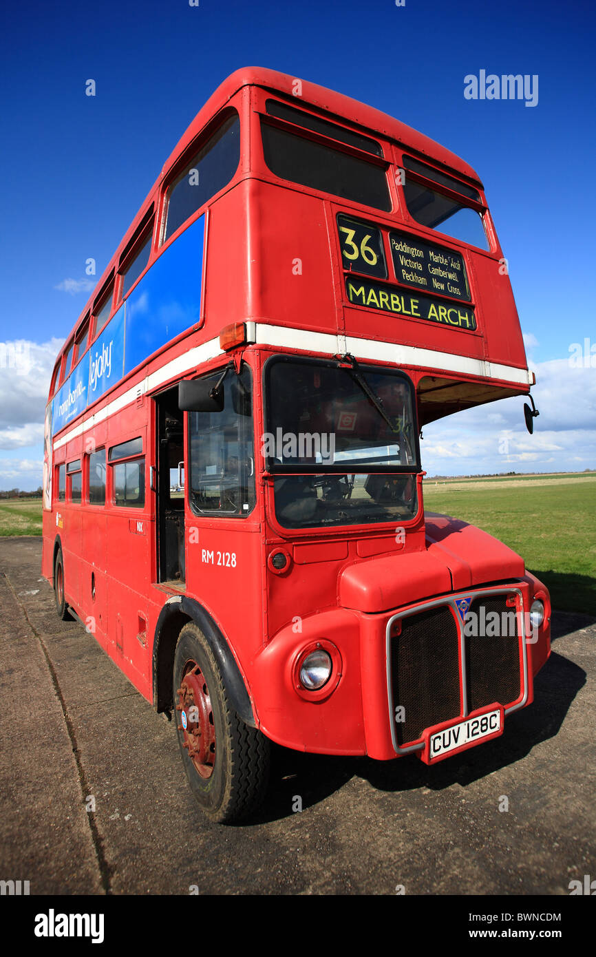 London Routemaster Red Bus Stock Photo - Alamy
