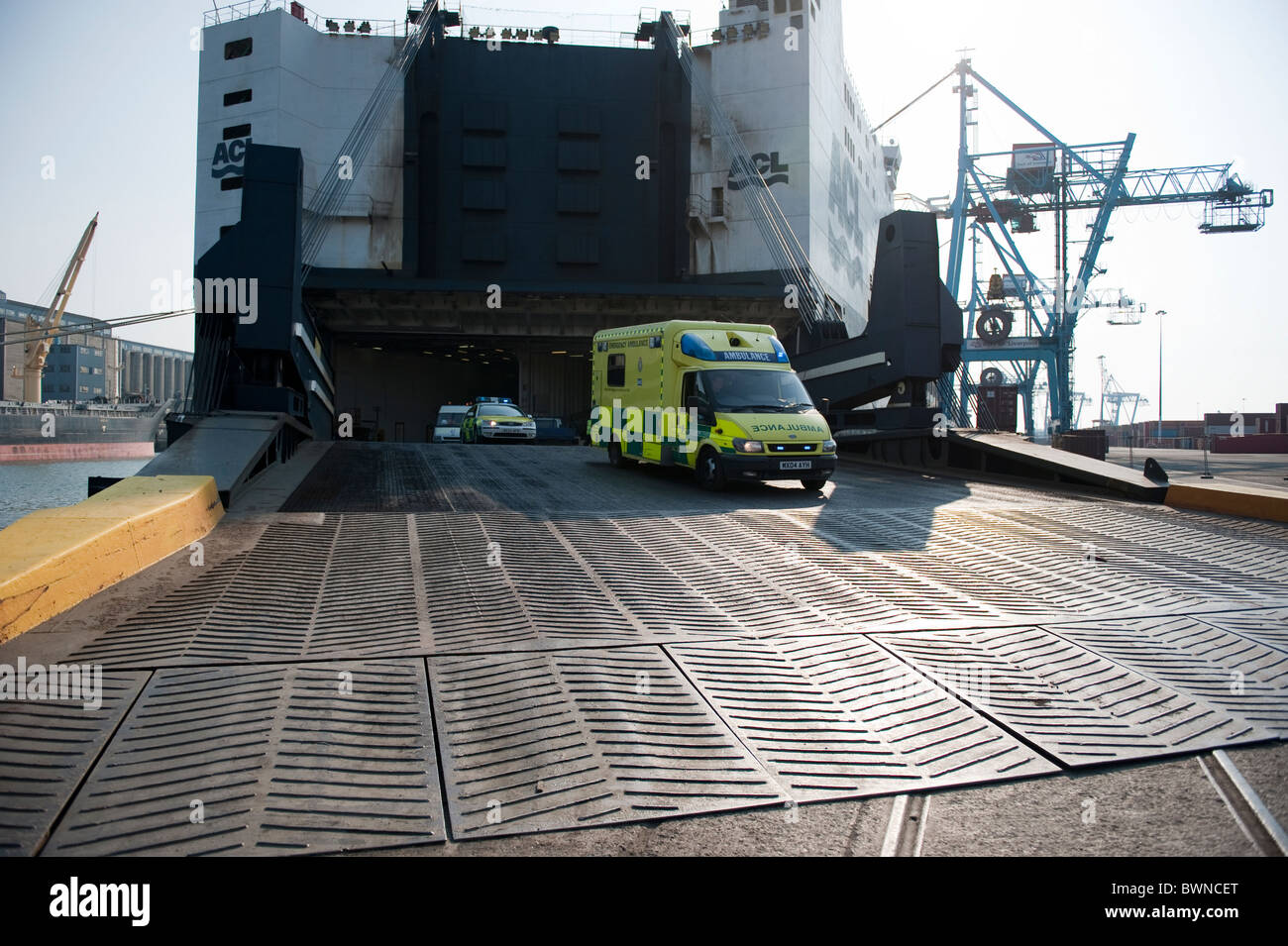 Ambulance on Ship gangway Stock Photo - Alamy