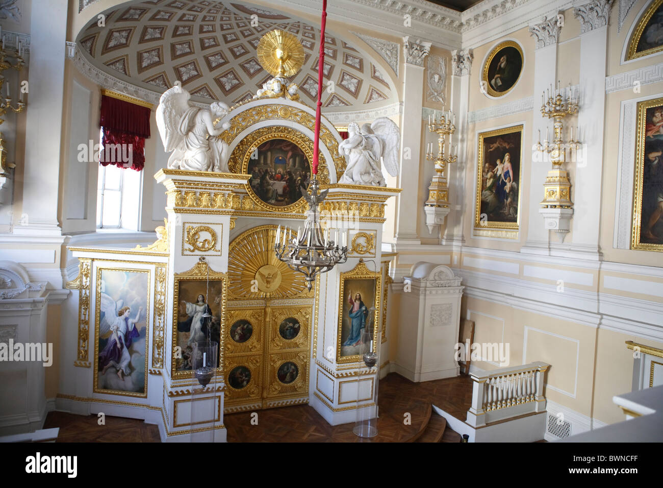 Pavlovsk Palace Saint Petersburg Russia Europe Russian Palace Indoor ...