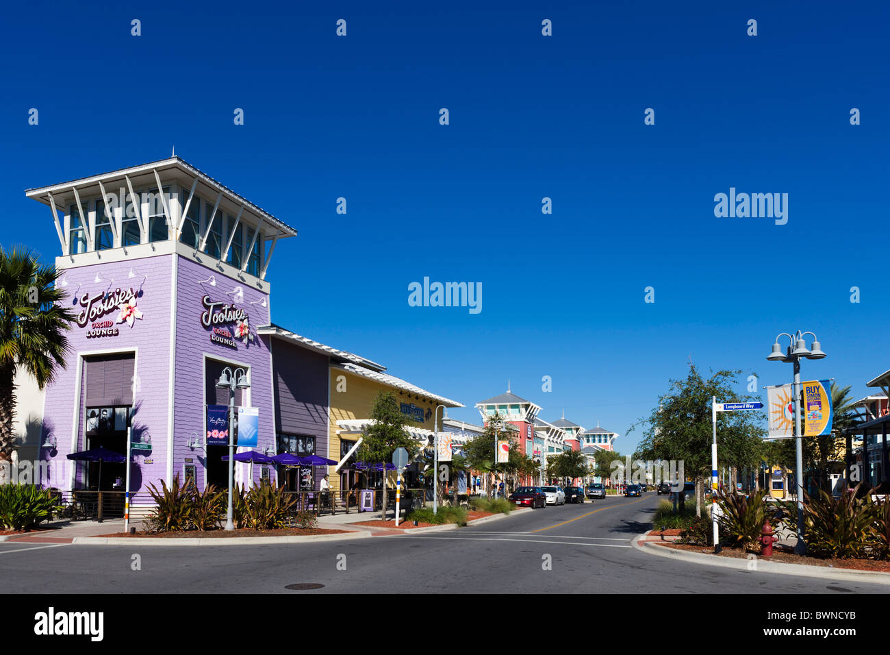 Shops in Pier Park, Panama City Beach, Gulf Coast, Florida, USA Stock ...