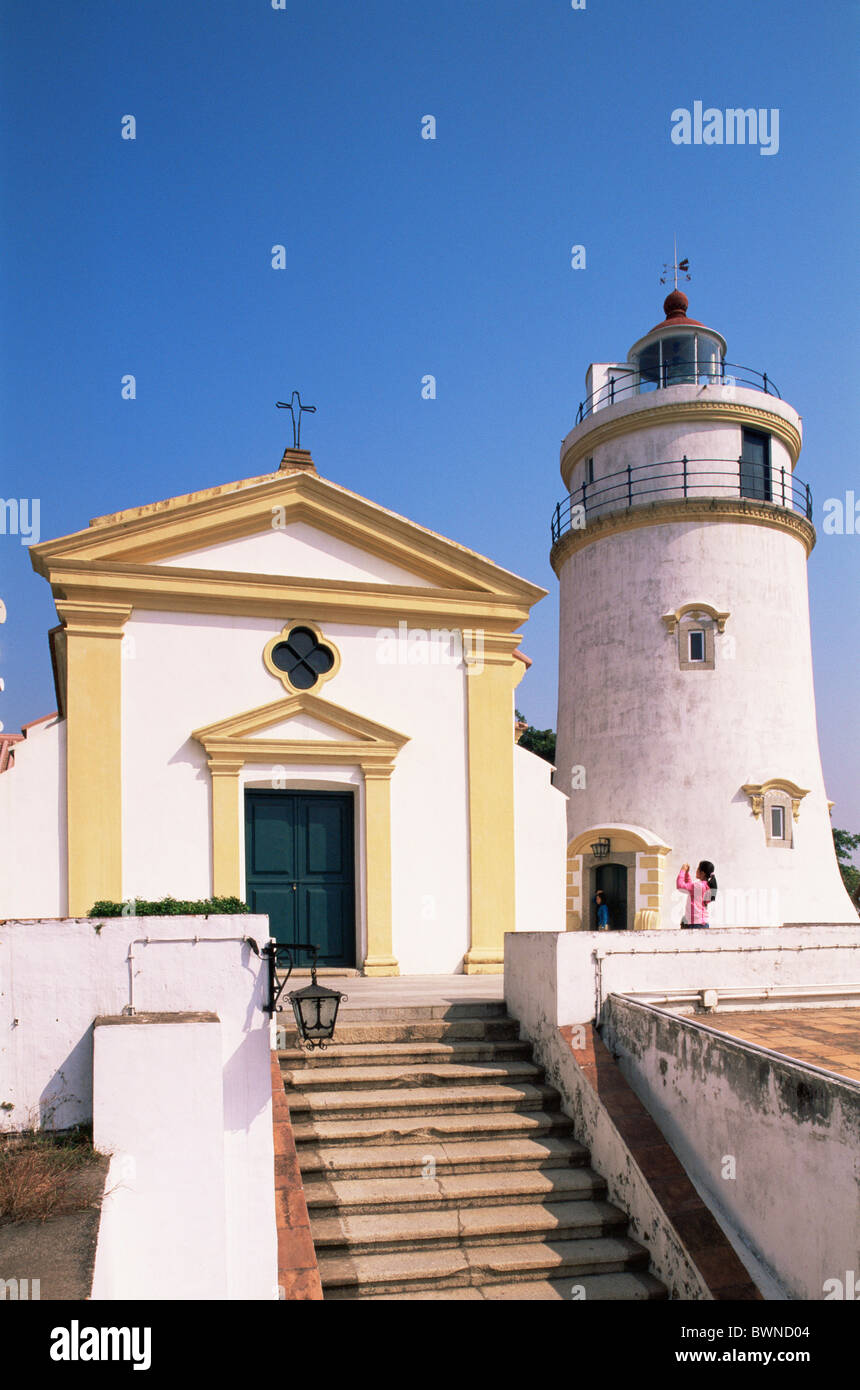 China Asia Macau Macao Monte Da Guia Guia Chapel Lighthouse Guia ...