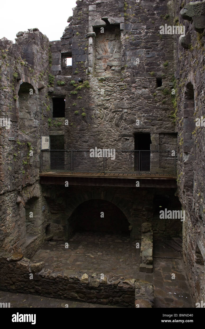 Carnasserie Castle, a ruined 16th century tower house near Kilmartin in ...