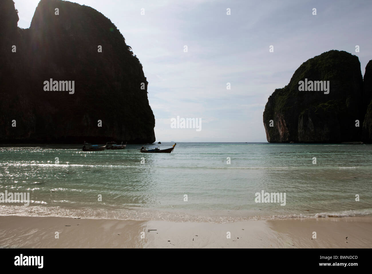 A view of Maya Beach in Thailand Stock Photo - Alamy