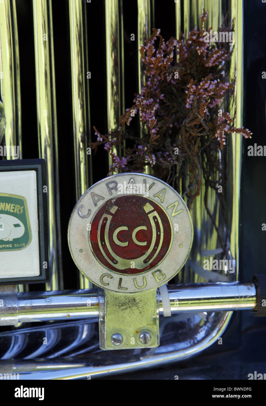 CARAVAN CLUB CAR BADGE STAINDROP NORTH YORKSHIRE RABY CASTLE STAINDROP ...