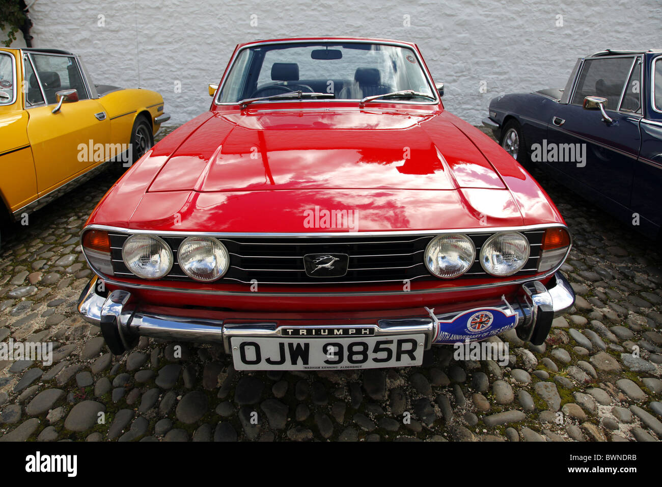 RED 1976-77 TRIUMPH STAG CAR STAINDROP YORKSHIRE RABY CASTLE STAINDROP ...