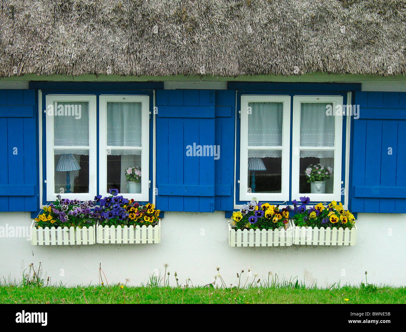 Germany Europe Frisian house Sensby Schwansen Schleswig-Holstein detail ...