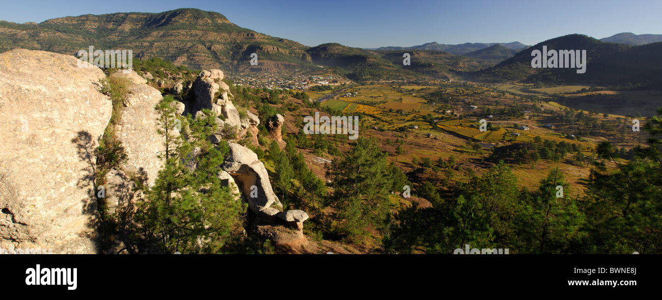 Mexico Central America America Panorama Valley of Cerocahui Cerocahui ...