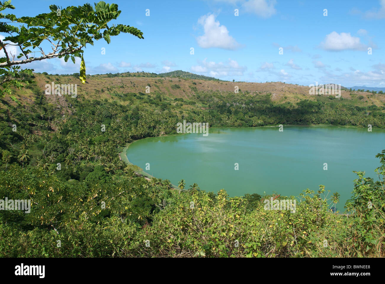 Mayotte Lac Dziani Pamanzi island Petite Terre France Europe Overseas ...
